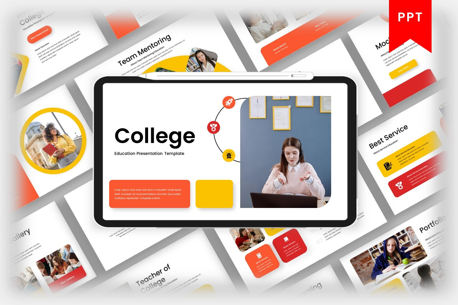 Collage – Education PowerPoint, a Presentation Template by kreatifreya
