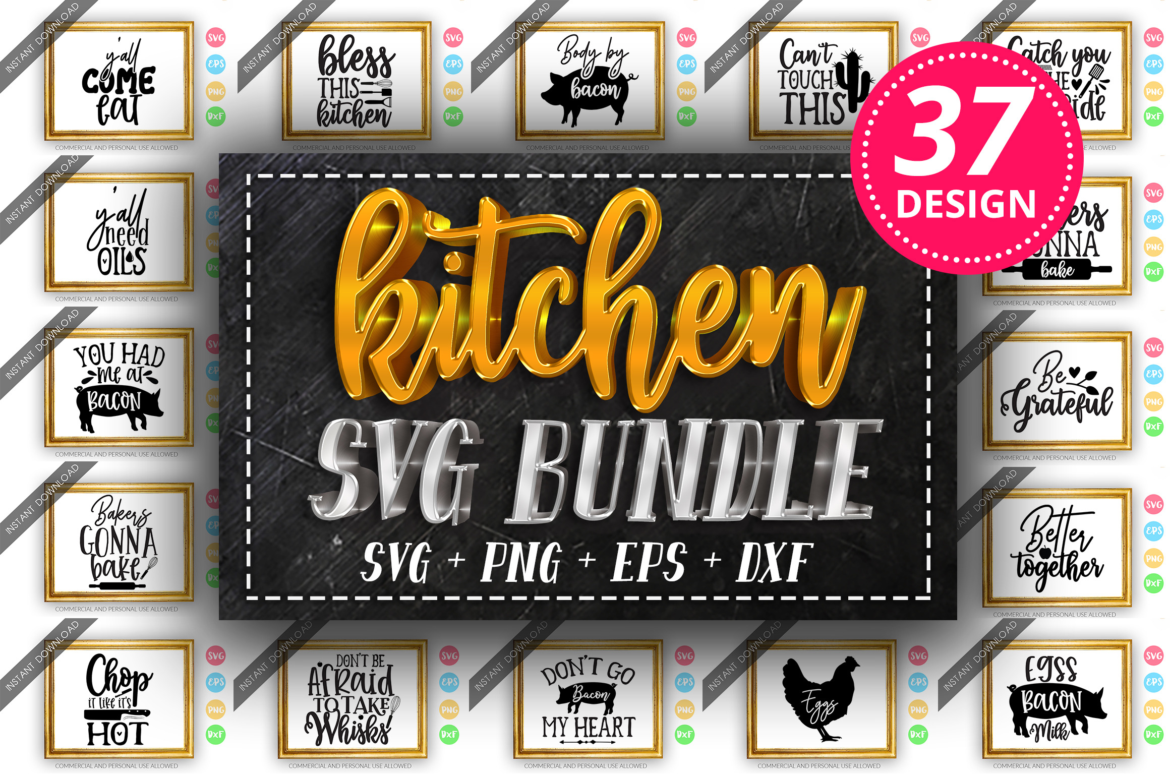 Kitchen SVG Design Bundle Vol 1, an Illustration by DESIGNAVO