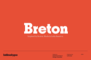 Breton, a Slab Serif Font by Latinotype