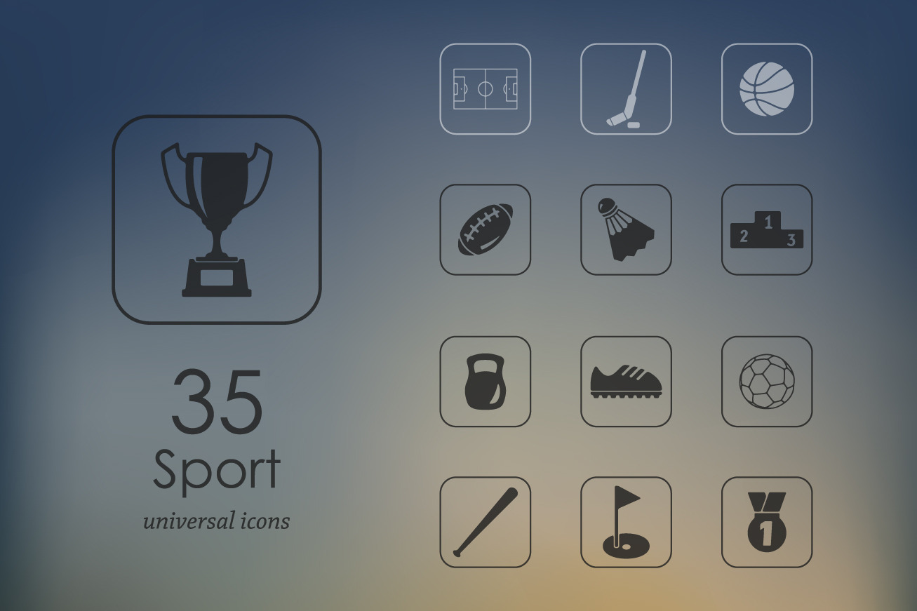 35 sport icons, an Icon by Palau