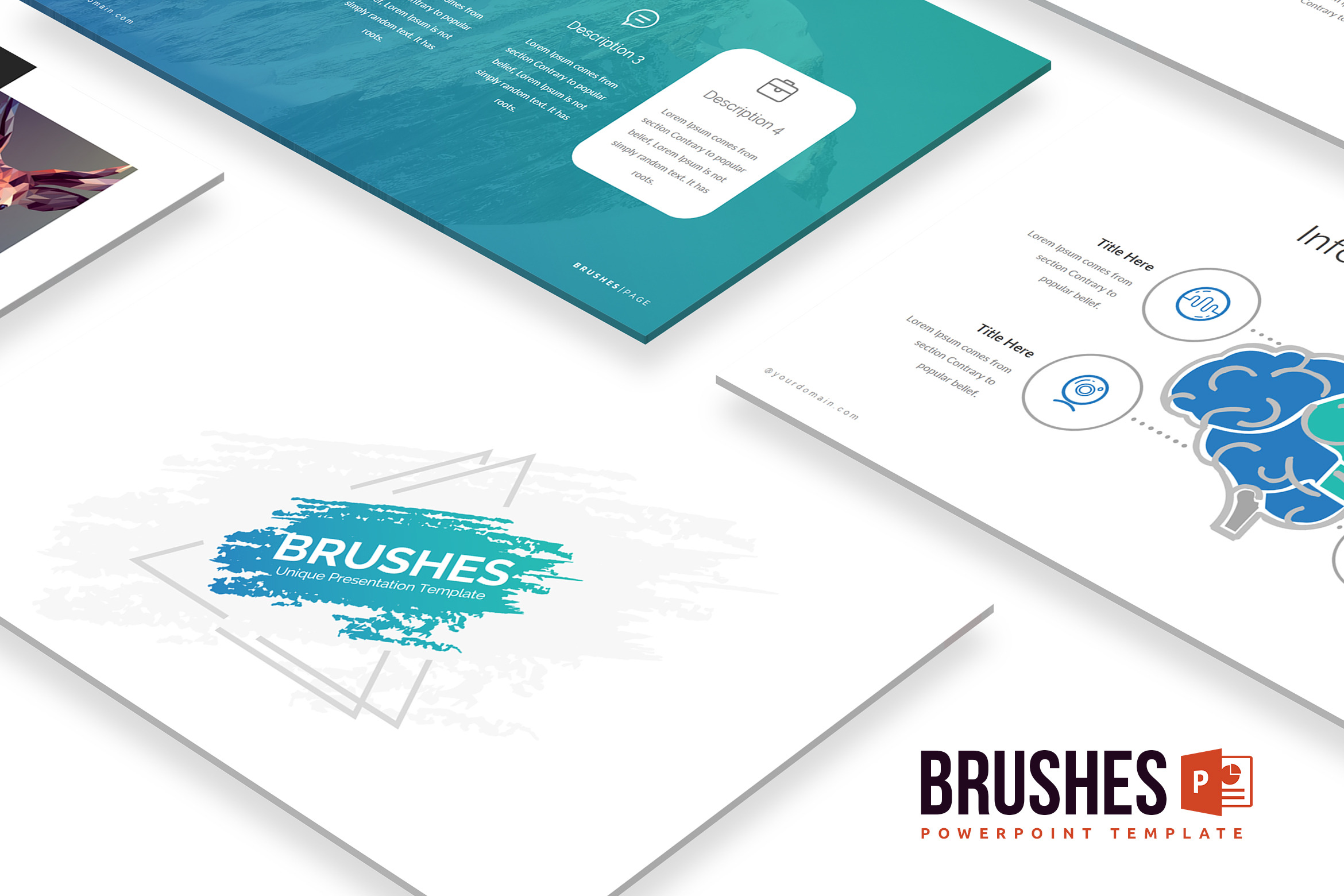 Brushes - Powerpoint Template, a Presentation Template by inspirasign