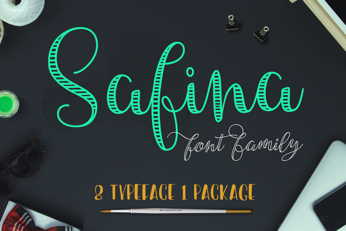 Safina Font Family, a Script Font by JROH Creative