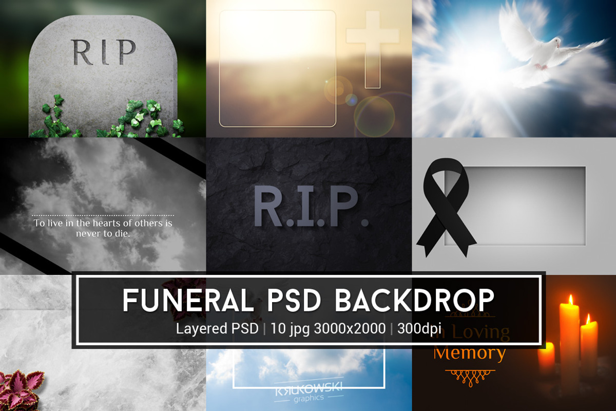 Funeral PSD Backdrop, a Texture Graphic by Krukowski Graphics