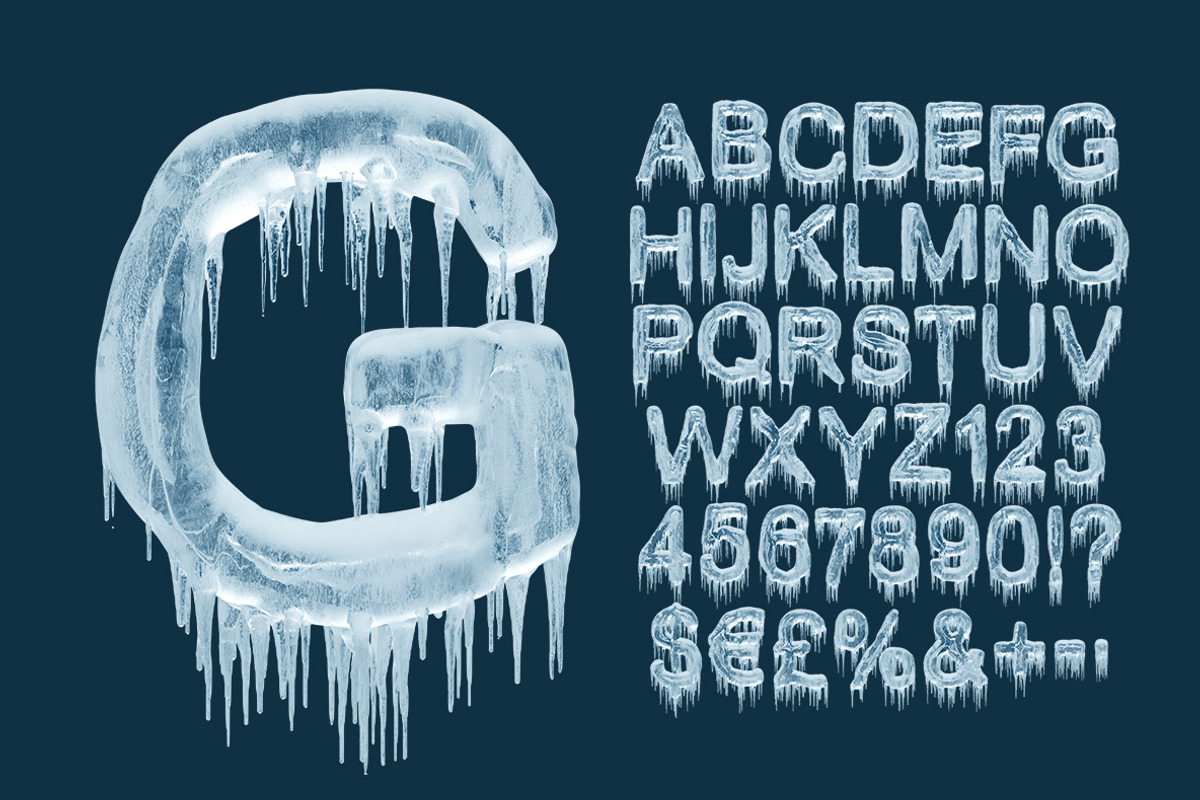 Ice Age Font, a Font by Handmadefont