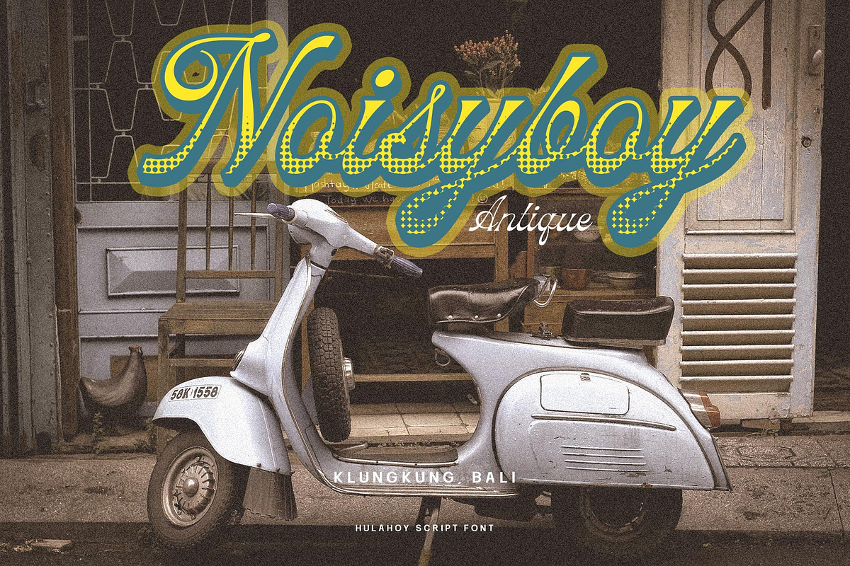 Hulahoy Typeface, a Script Font by alit design