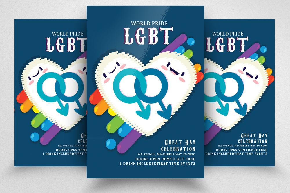LGBT Pride Flyer, a Flyer Template by Business Flyers