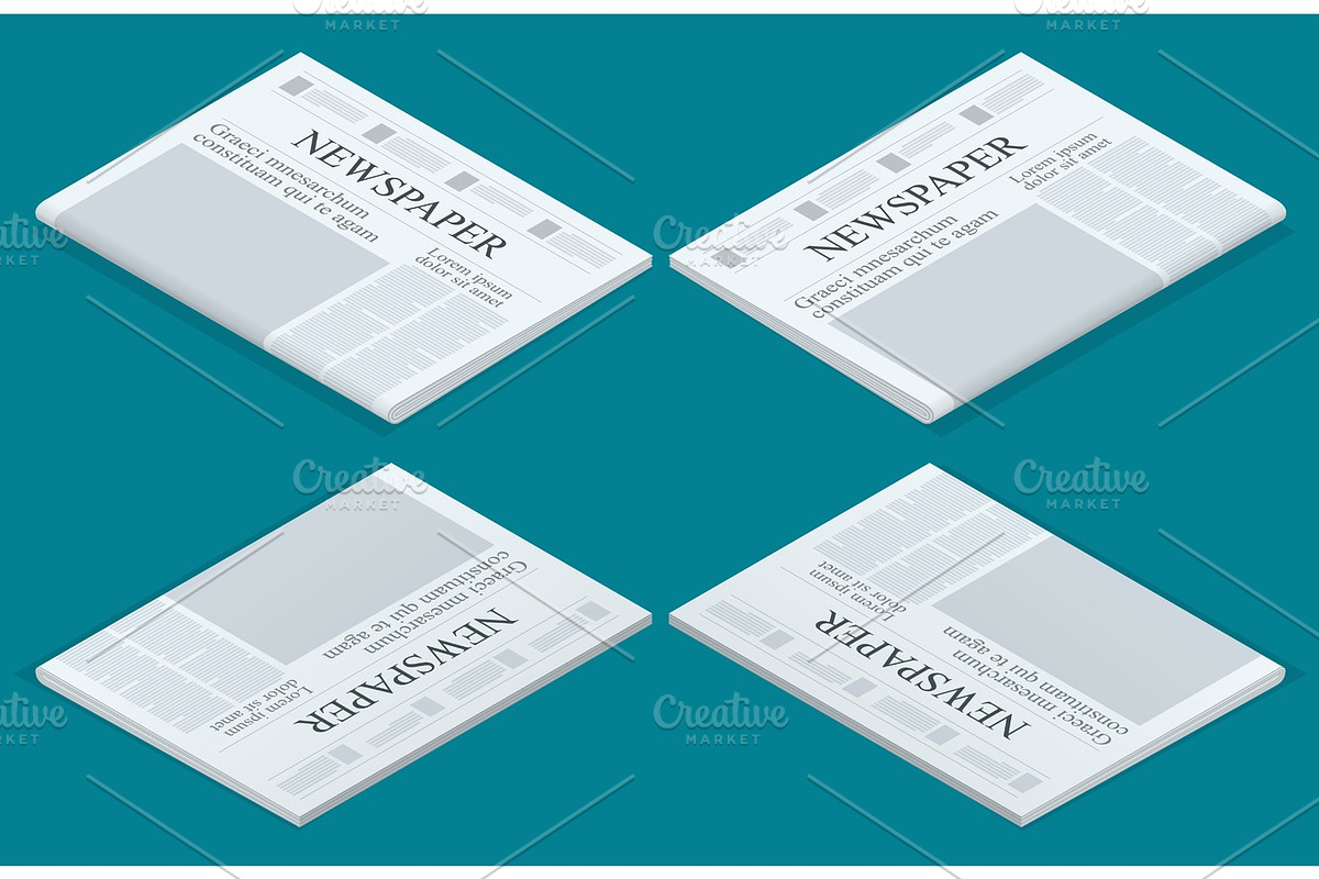 Graphical design newspaper template, highlighting figures and ...