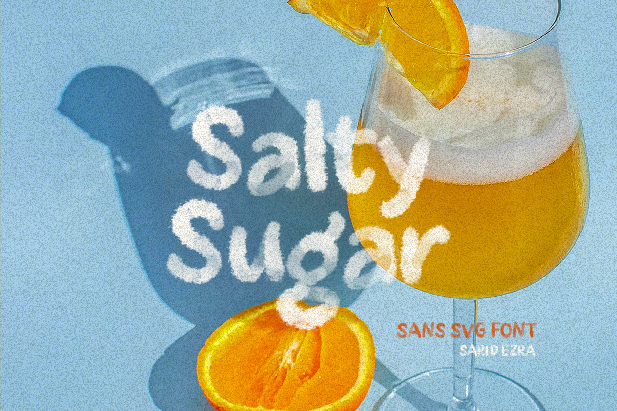 Salty Sugar - Sans SVG Font, a Sans Serif Font by Sarid Ezra | Creative ...