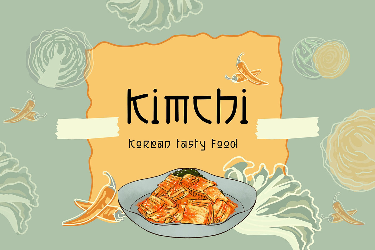 Korean style display font