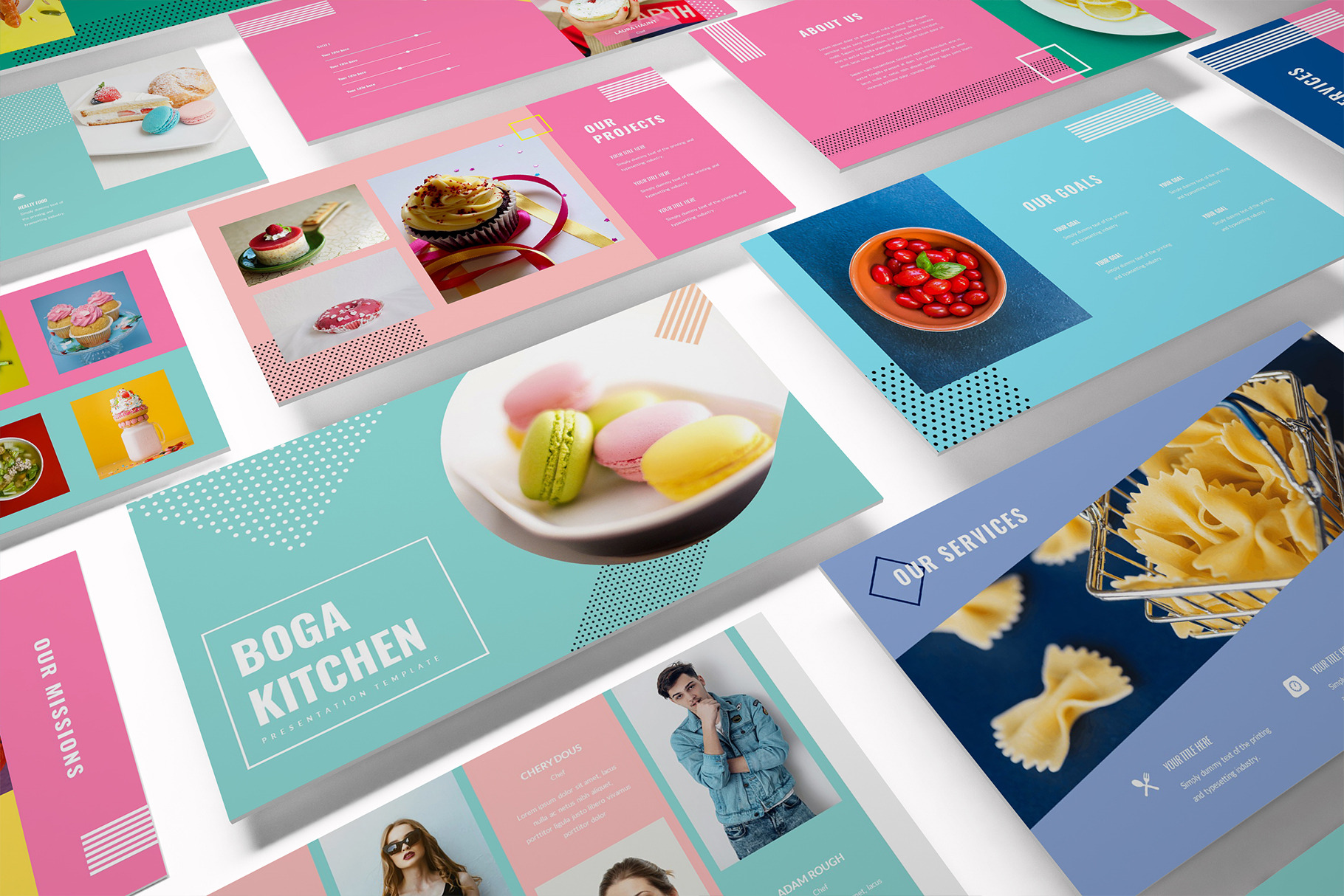 Boga Kitchen Google Slides Template, a Presentation Template by Incools ...
