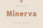 Minerva Handwritten typeface, a Sans Serif Font by VP Fonts
