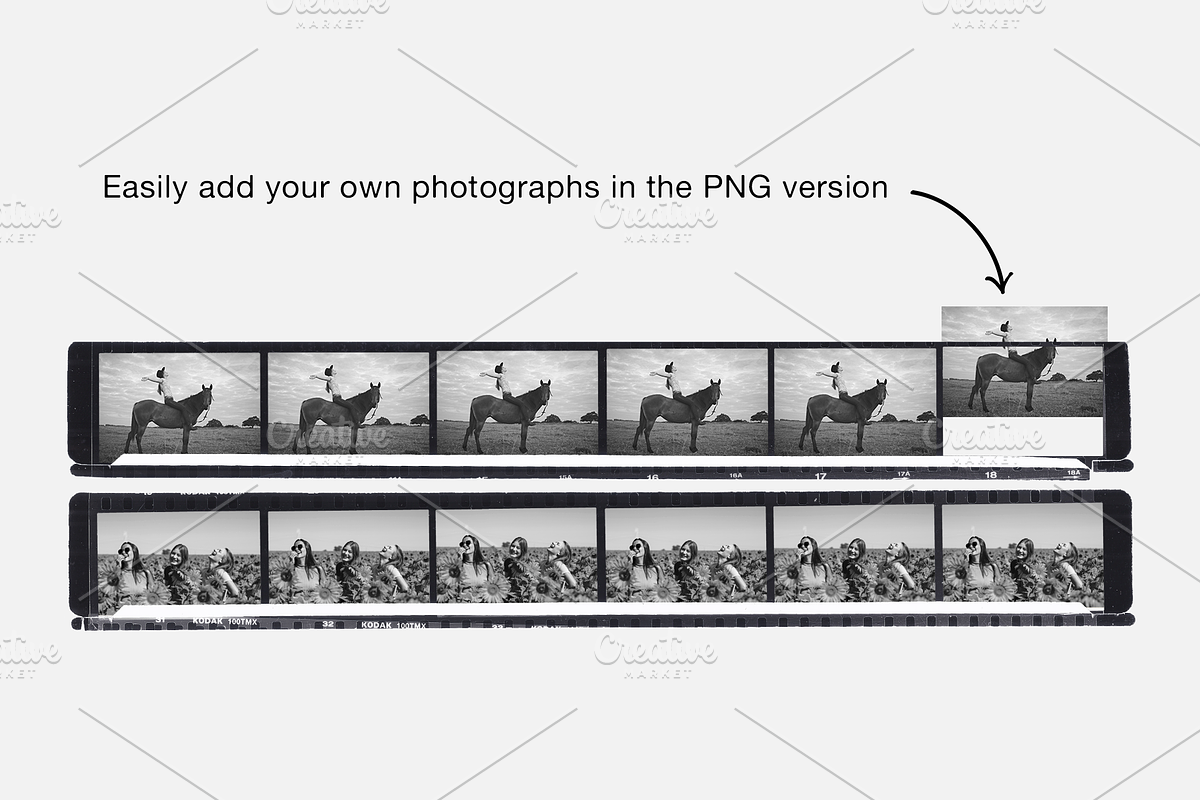 Negative Strips Contact Sheet Template