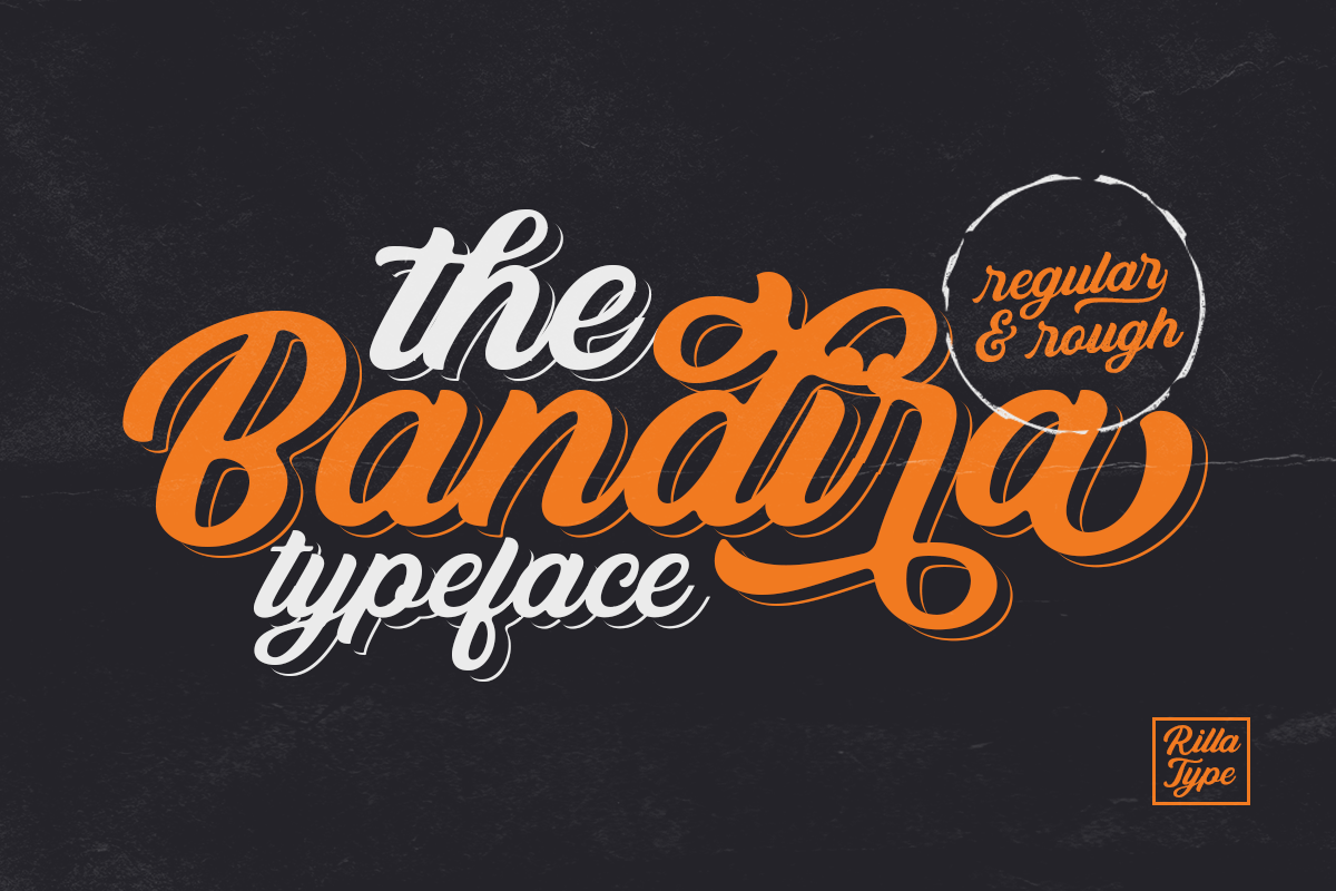 Bandira Script Typeface, a Script Font by Rillatype