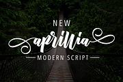 New Aprillia Script, a Script Font by Olexstudio