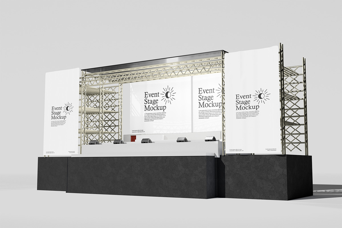 Event Stage Mockup, an Advertising Mockup by Twins_studio926