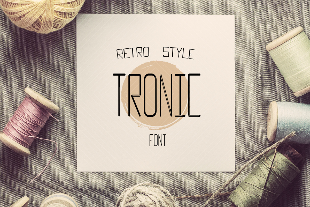 New TRONIC font, a Font by Life For Photo