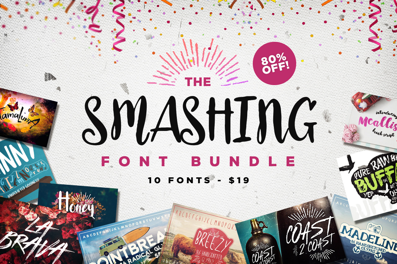 The Smashing Font Bundle, a Font by Layerform Design Co.