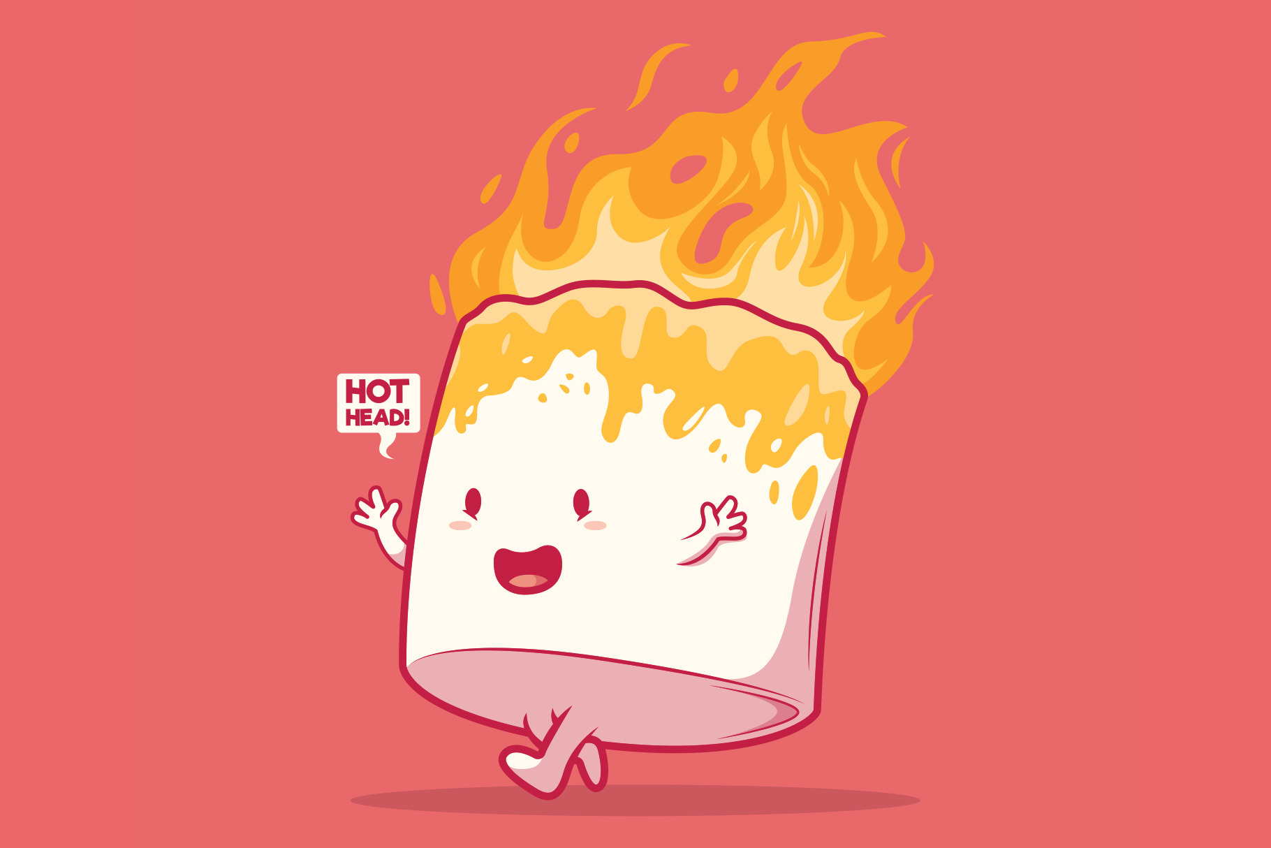 Hot Head!, a Food Illustration by pedrors
