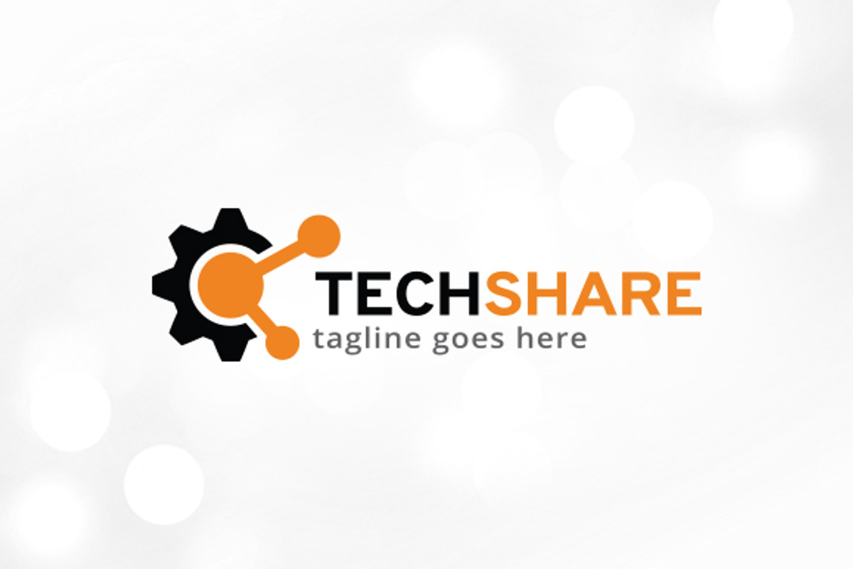 Tech Share Logo Template Design, a Branding & Logo Template by ...