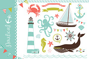 Nautical Sea clip art collection, an Illustration by GraphicMarket ...