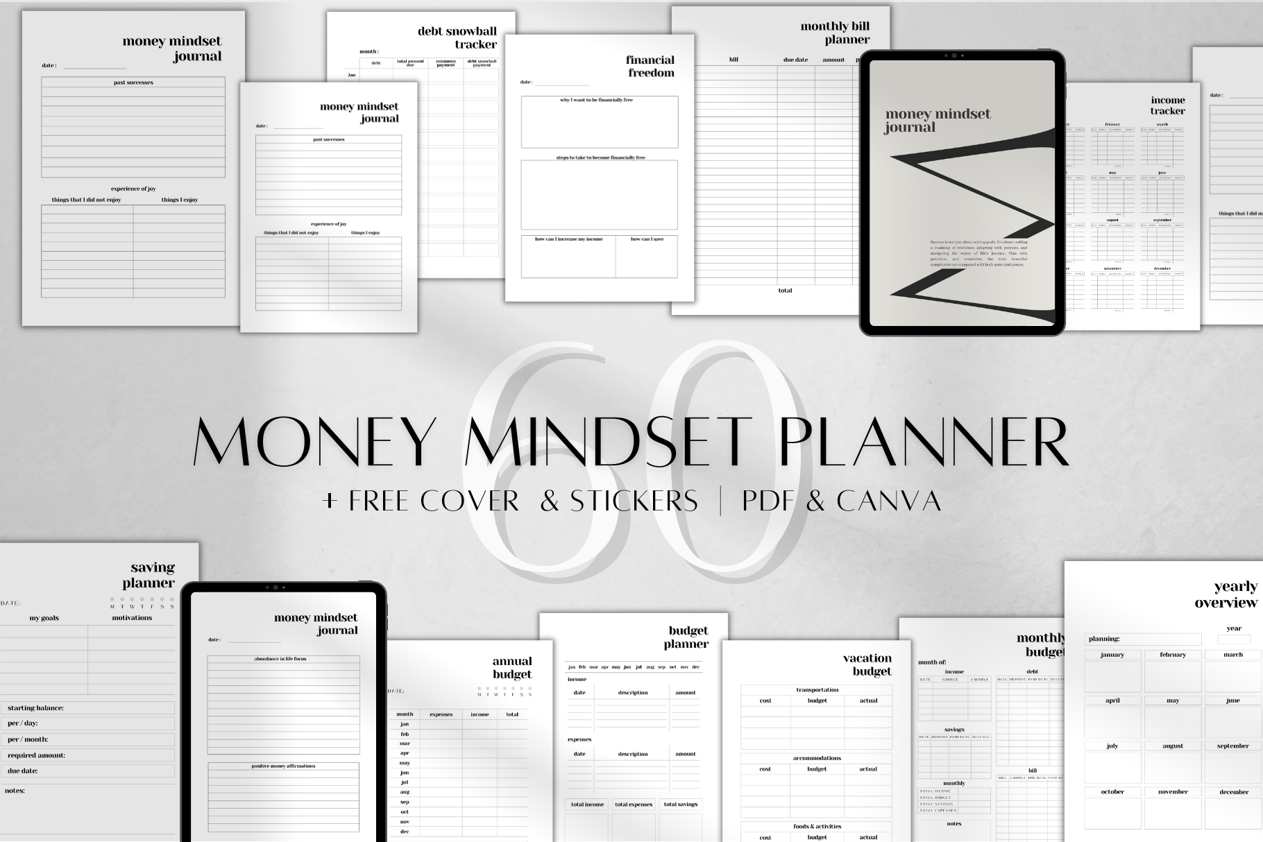 Digital Money Mindset Journal, a Stationery Template by BRANDcontent