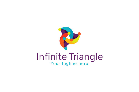 Infinite Triangle - Connecting Logo, a Branding & Logo Template by VecRas