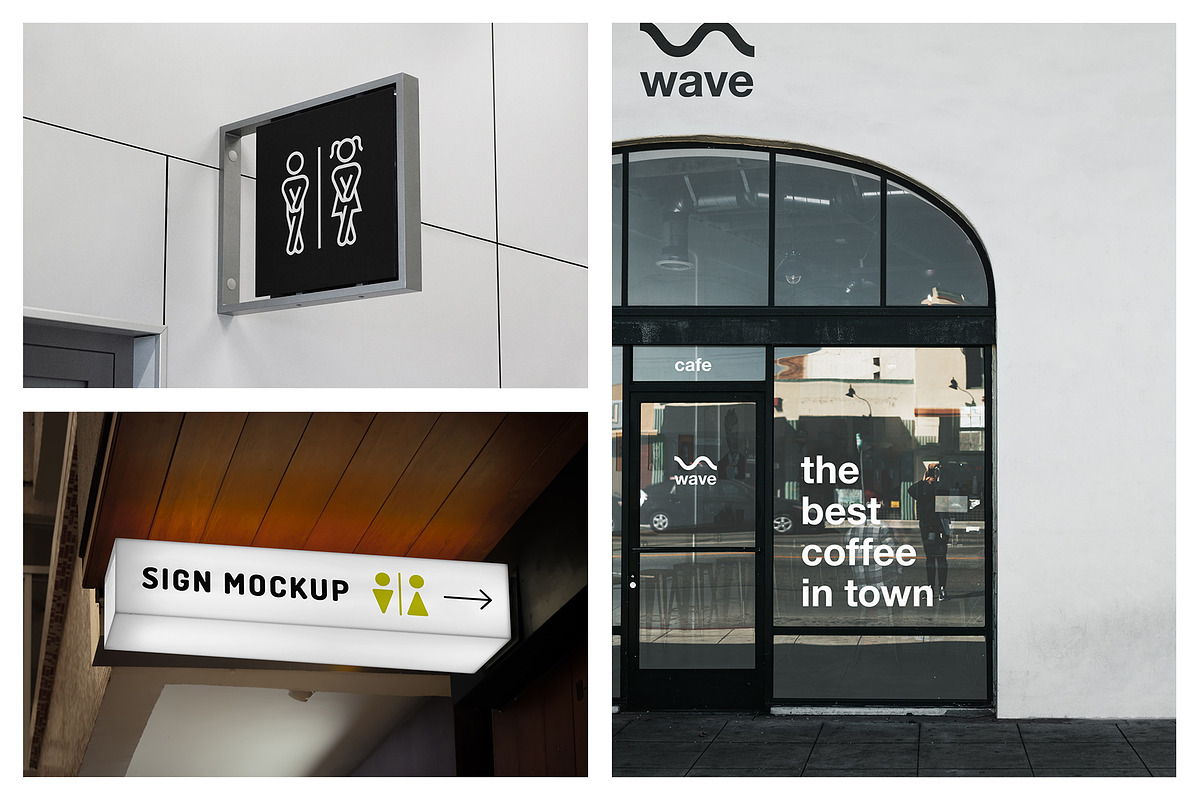 Signage Mockups vol.01 - Advertising