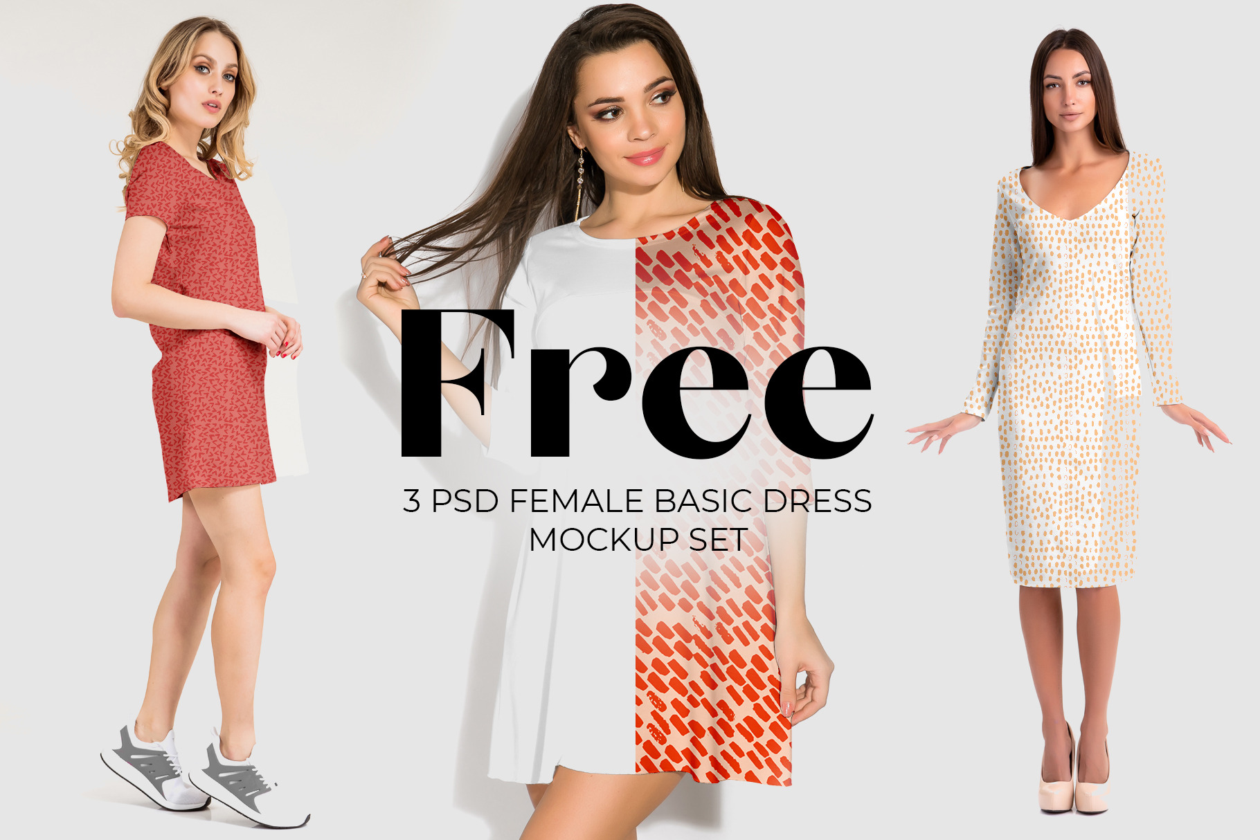 Free Basic Dress Mockup Templates, an Apparel Mockup by Neutral Mockups