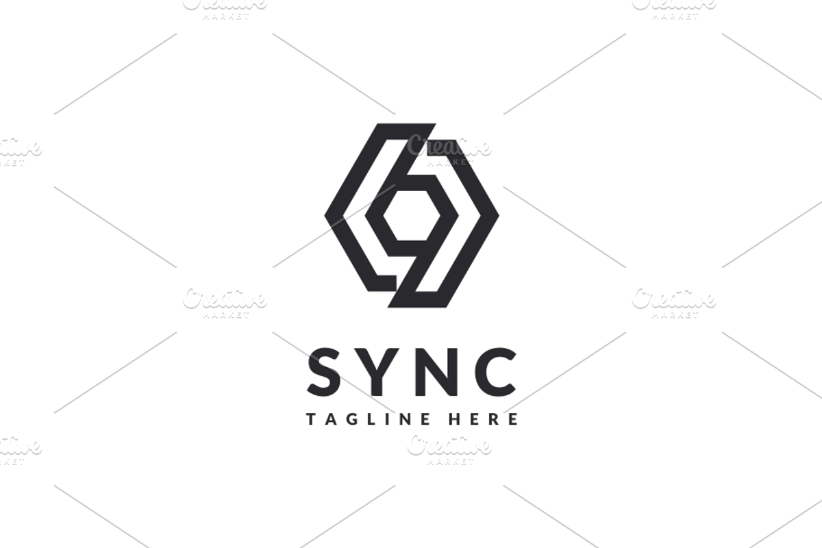 Sync Logo, a Branding & Logo Template by yopie