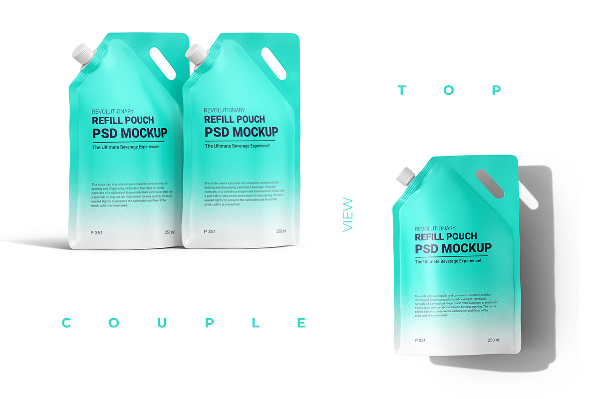 Refill Pouch Bag Mockup