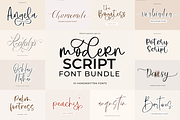 Modern Script Font Bundle