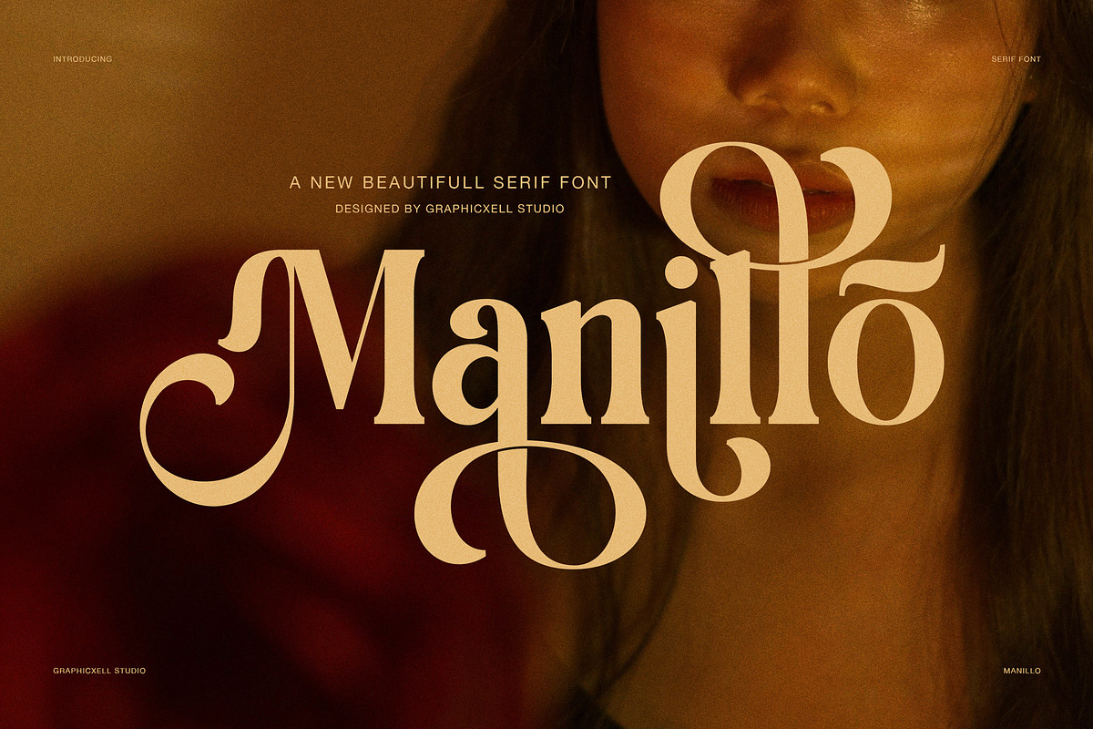 Manillo Elegant Serif Font By Graphicxell