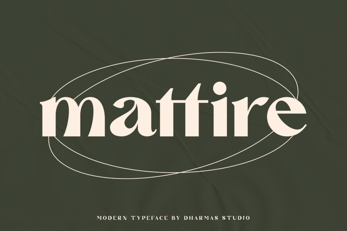 Mattire - Modern Serif Typeface, a Sans Serif Font by Dharmas Studio