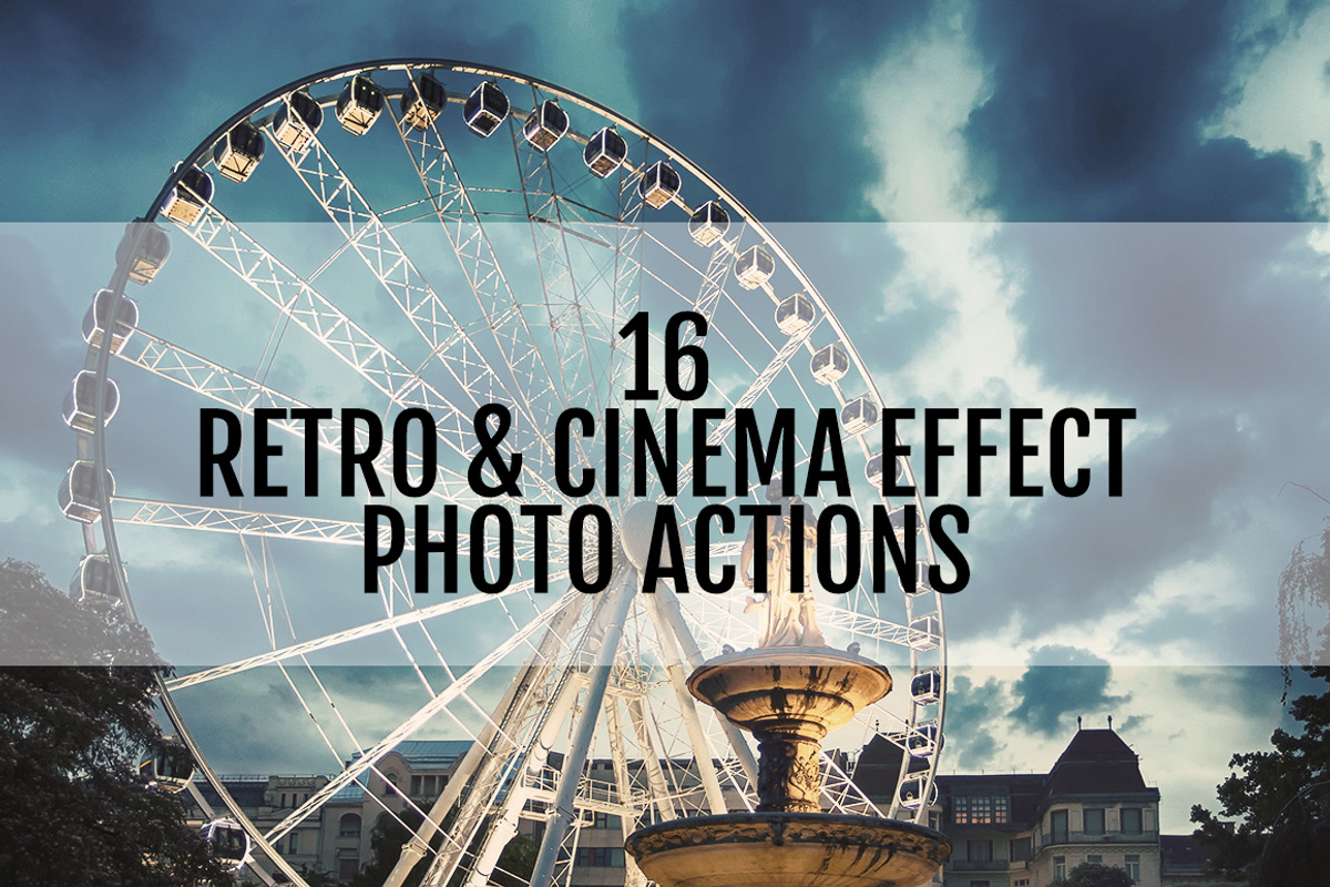 Retro + Cinema Effects Actions, an Action Add-On by Medialoot
