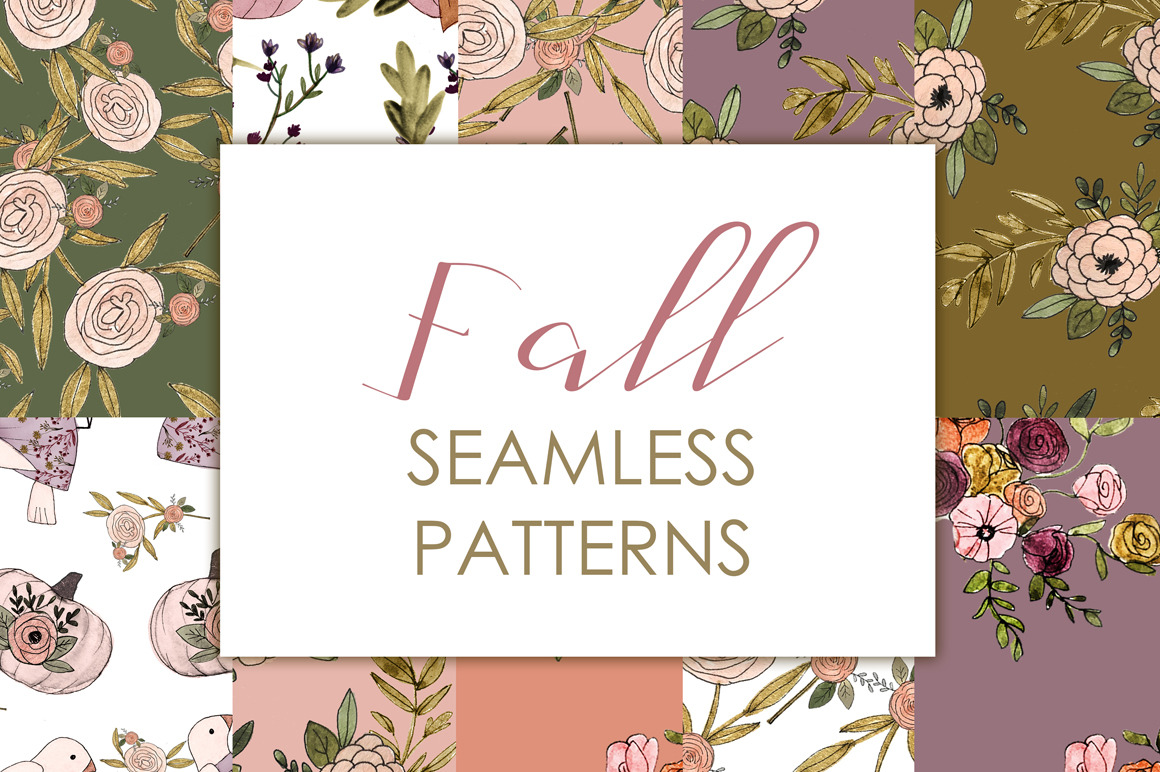 Fall seamless pattern, a Pattern Graphic by Rosabebe