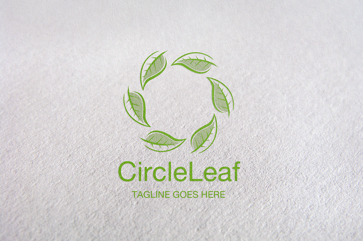 Eco Brand / Circle Leaf Logo Design, a Branding & Logo Template by ...