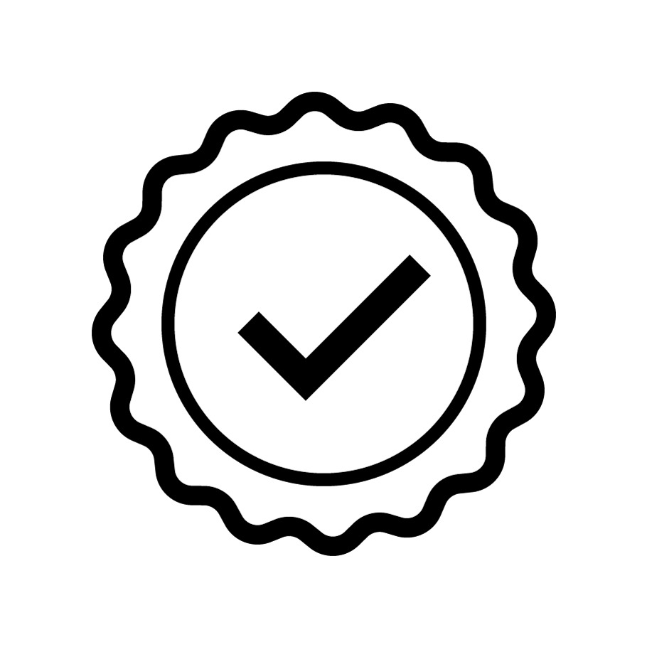Verified profile, simple black mark | Icons ~ Creative Market