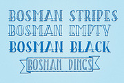 BOSMAN, a Serif Font by Pan Cabaj