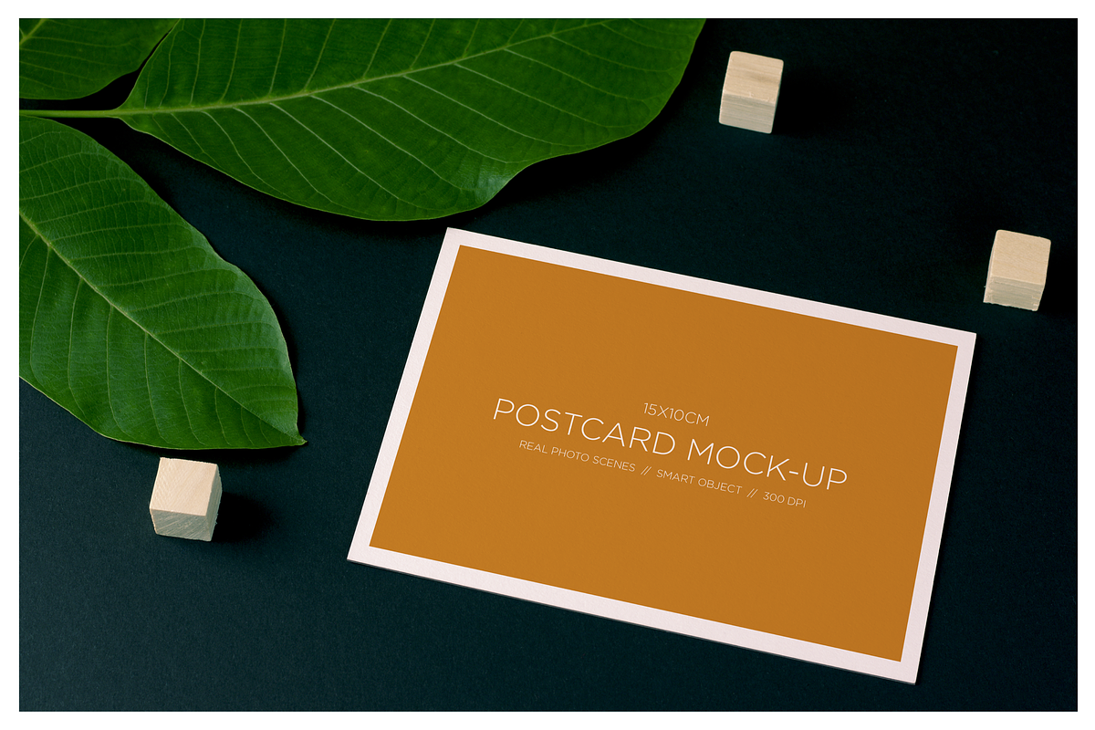 Postcard Mock-up / Real Scenes, a Print Template by dumitrasconiu.design