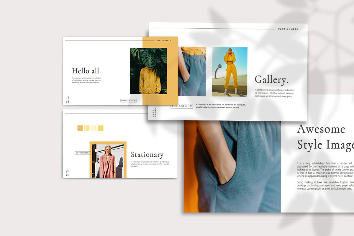 SOFIA - Powerpoint Template, a Presentation Template by TypeMakers