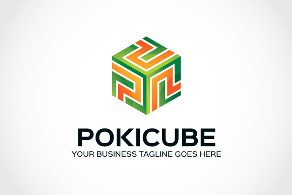 Poki Cube Logo Template, a Branding & Logo Template by The Branding Fusion