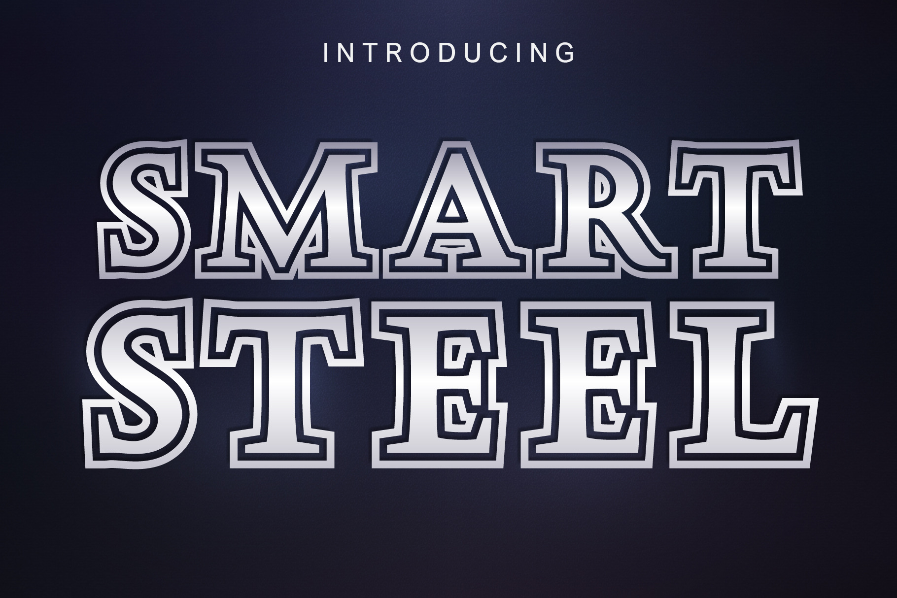 Smart Steel Fonts, a Serif Font by Fox7 By Rattana