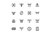 Simple Drone Icons, an Icon by Davooda