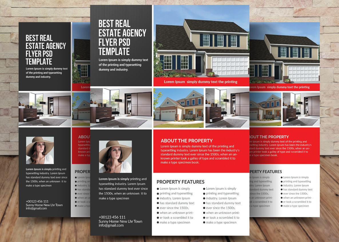 Property Real Estate Agency Flyer, a Flyer Template by graphicforest