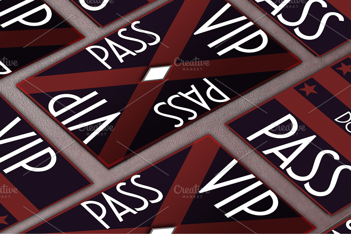 Clean Multipurpose VIP pass, a Card Template by Konakchiev
