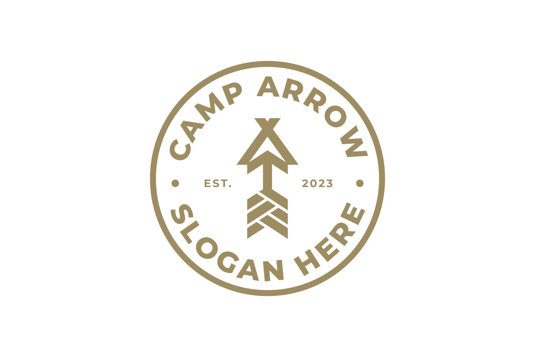Camp Arrow Logo, a Branding & Logo Template by Buqancreative