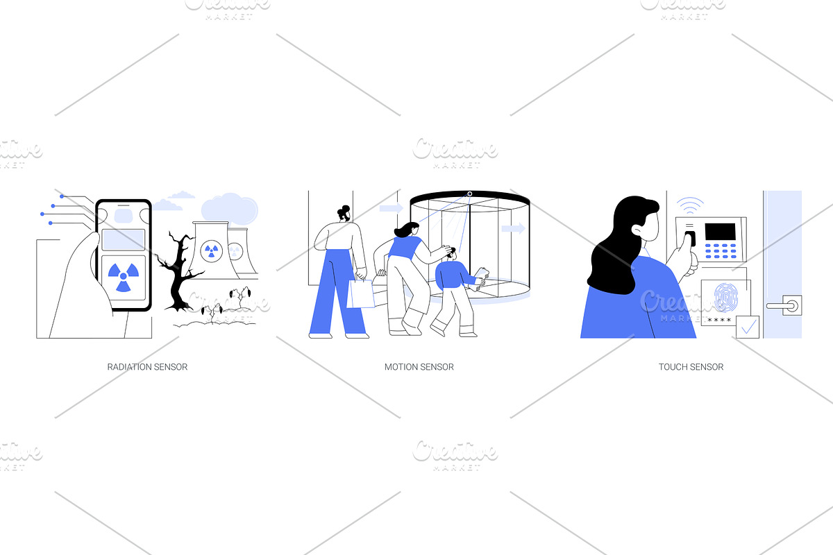Sensing technology isolated cartoon, a Technology Illustration by ...