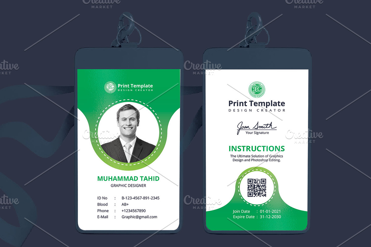 Office ID Card, a Marketing Template by Design_Creator