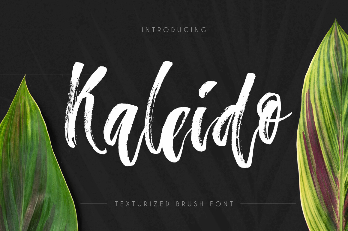 Kaleido - script brush font, a Script Font by Favete Art