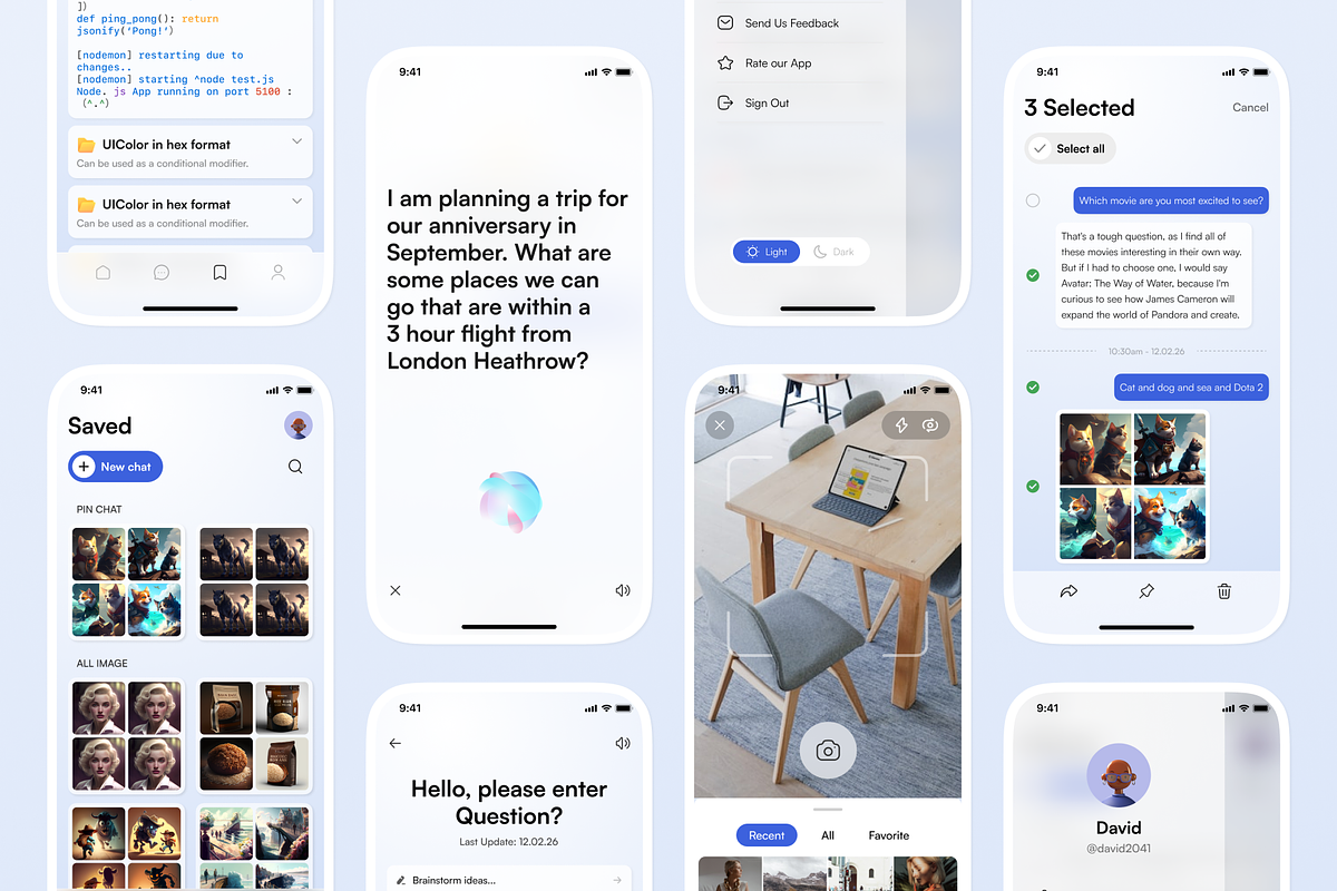 AI Chatbot UI Kit | Figma | App Design | Creative Market